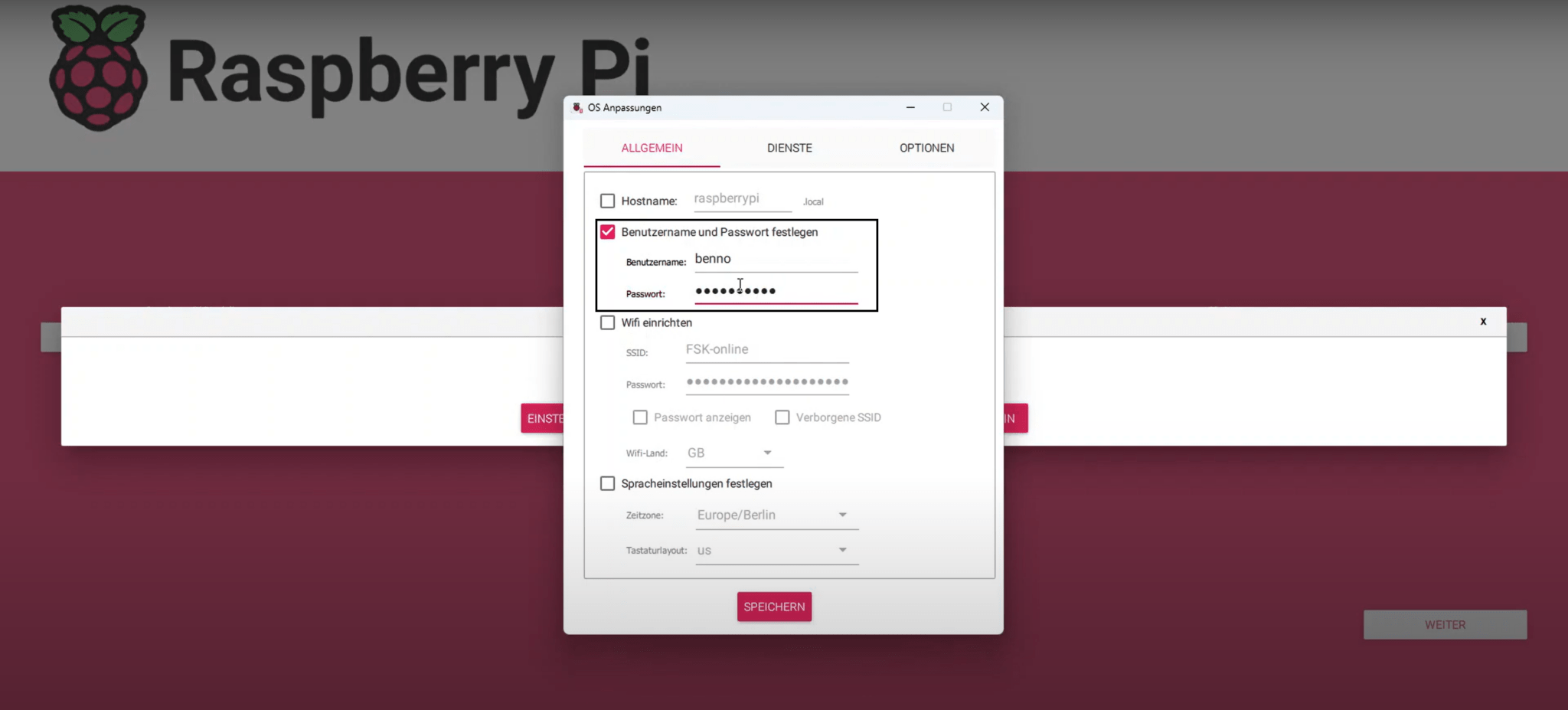 Betriebssystem auf Raspberry Pi installieren - Bennos Blog